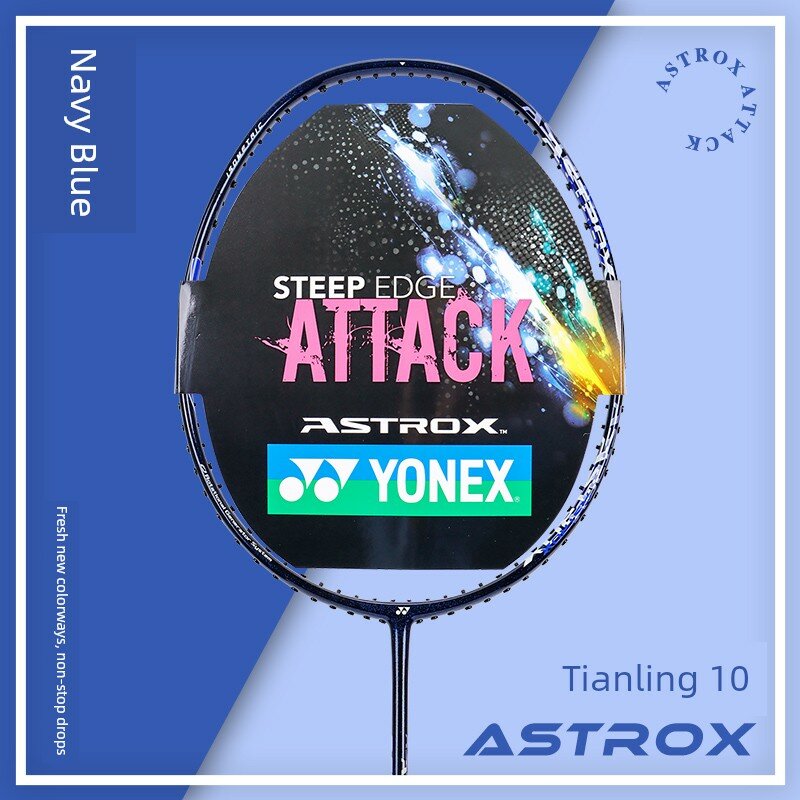 Yonex Astrox 10 Углеродное волокно Бадминтонная ракетка, 4U, Тёмно-синий, Профессиональный уровень