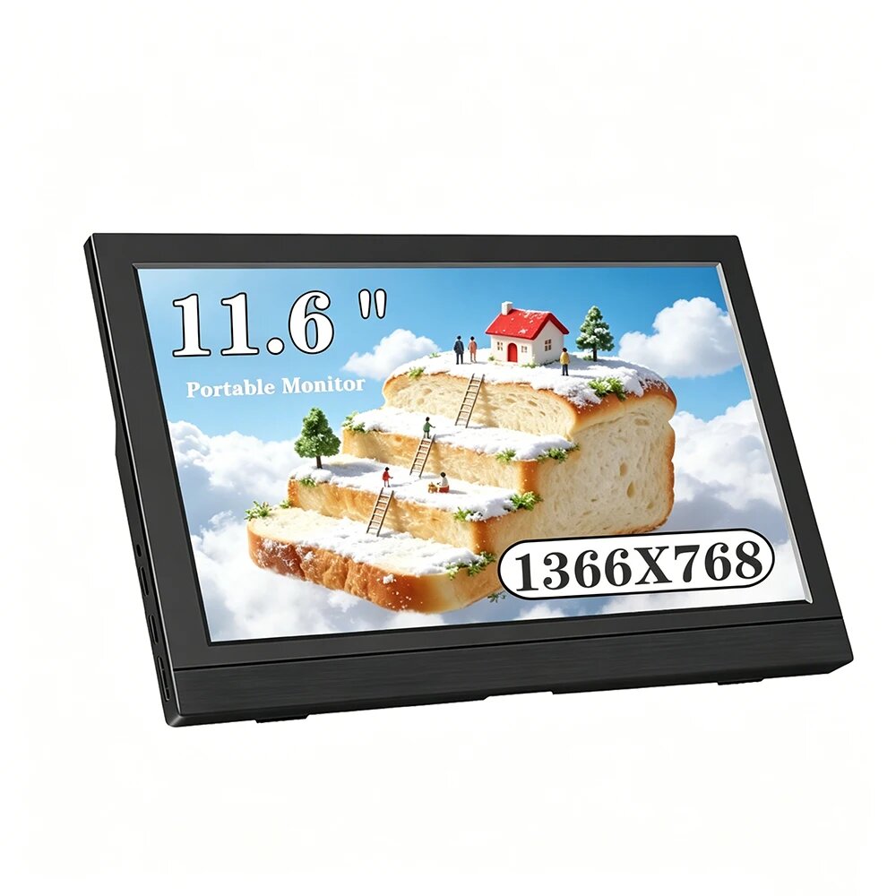 Портативный монитор 11.6" 1366x768, черный
