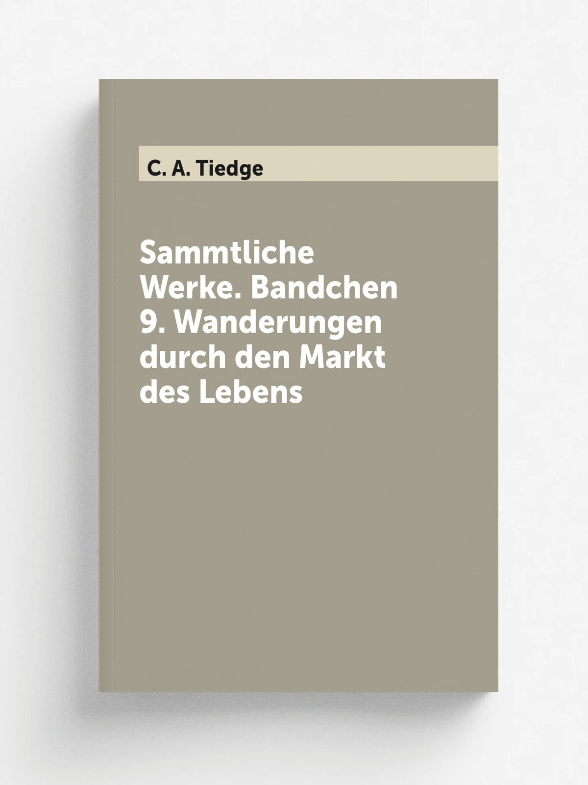 Sammtliche Werke. Bandchen 9. Wanderungen durch den Markt des Lebens