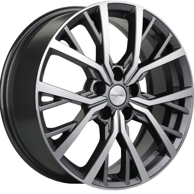 Литой колесный диск Khomen Wheels KHW1806 (Dargo/Jolion) 7x18/5x114,3 ET37 D66,5 Gray-FP
