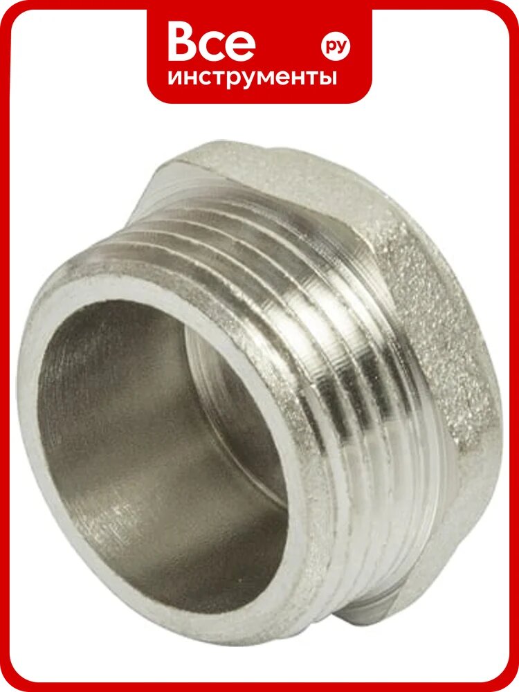 Заглушка VRT 1/2", наружная, с контрольным отверстием, никель 1912-000015 503076