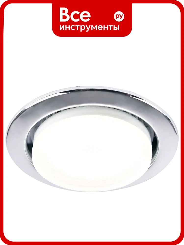 Встраиваемый светильник General Lighting Systems GX53, 108х38мм, хром, IP20 GCL-GX53-H38-C 431500