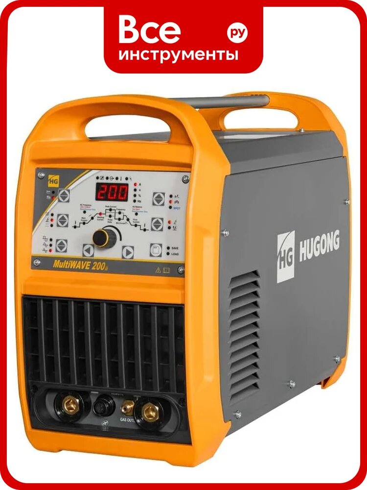 Аппарат аргонодуговой сварки MultiWAVE 200 III AC/DC (cold tack, различные типы волны) Hugong 039979 для сварки алюминия