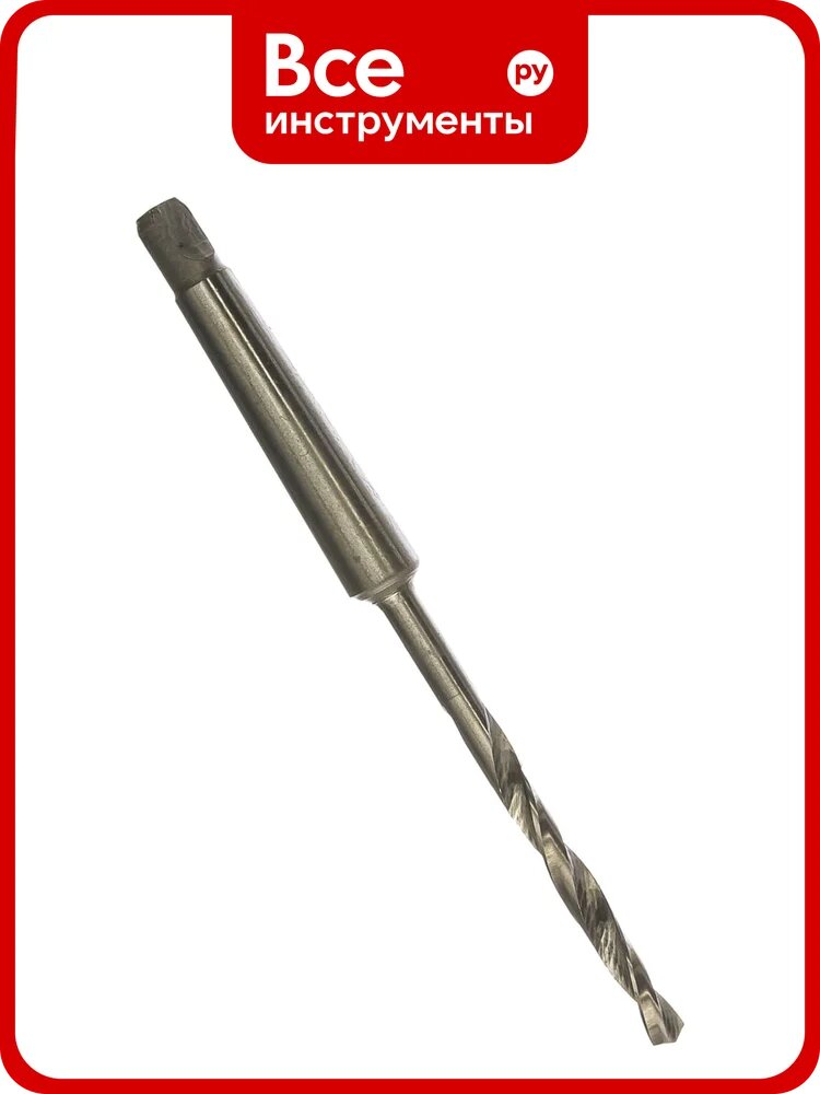 Сверло БИЗ 6-SKX, по металлу, спиральное, Р6М5, МК-1, 6х138 мм