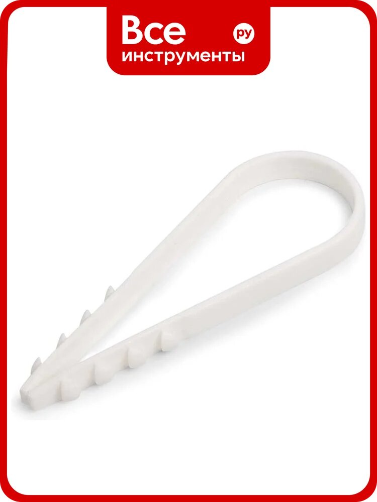 Дюбель-хомуты Fortisflex 57551, полиамид, для круглых кабелей, 100шт