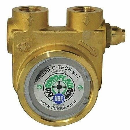 Насос роторный Fluid-o-Tech серия PO 70-400 Rotoflow, 200 л/ч, PA204 (латунь) на хомуте