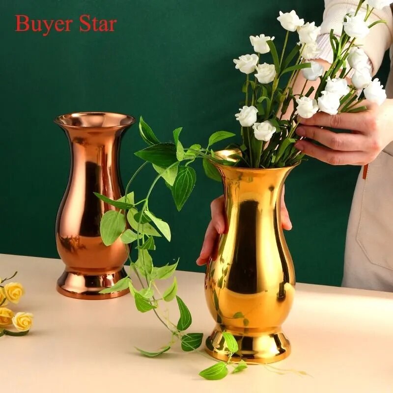 BUYER STAR Ваза, 22.5 см , Нержавеющая сталь, 1 шт