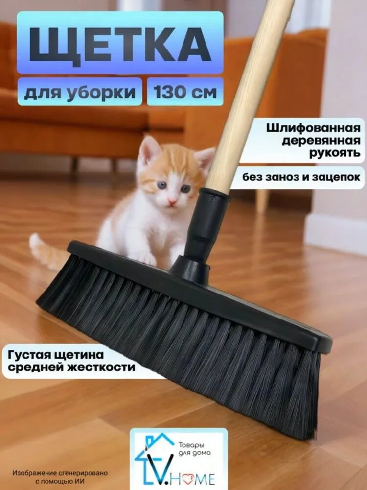 Щетка с длинной ручкой для подметания пола