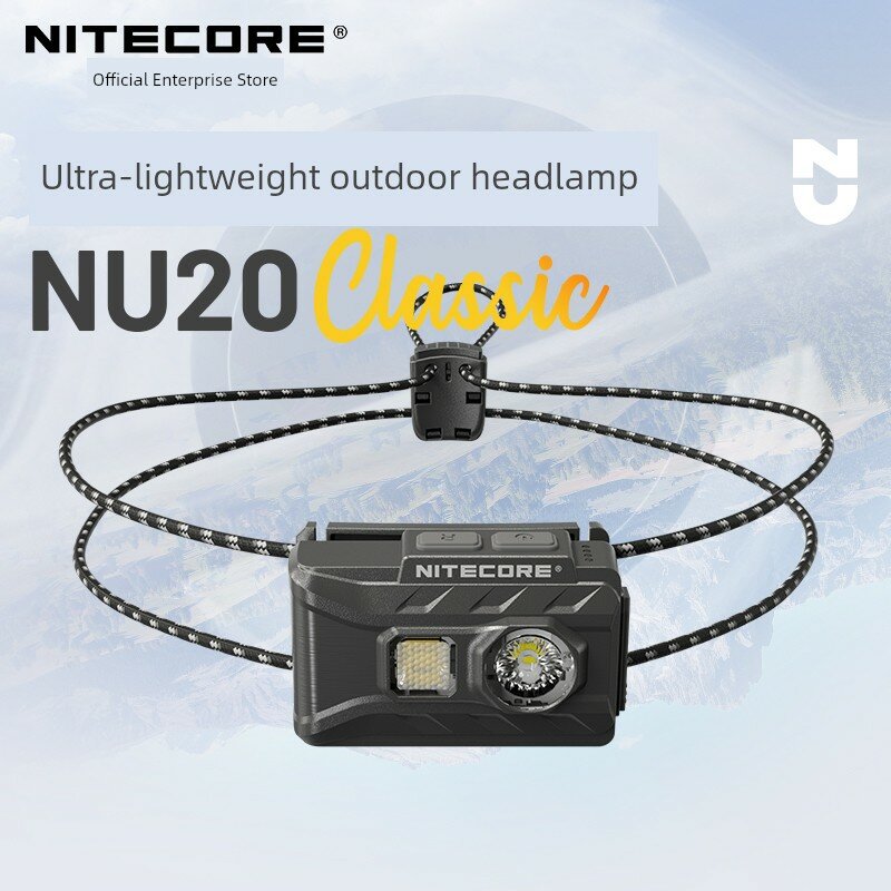 Налобный фонарь NITECORE NU20, легкий налобный альпинистский фонарь, специальный сверхдлительный срок службы,