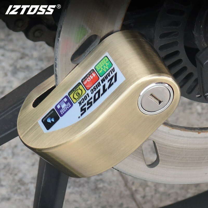 IZTOSS Умная защита от кражи дискового тормоза для электровелосипедов и мотоциклов Водонепроницаемая сигнализация