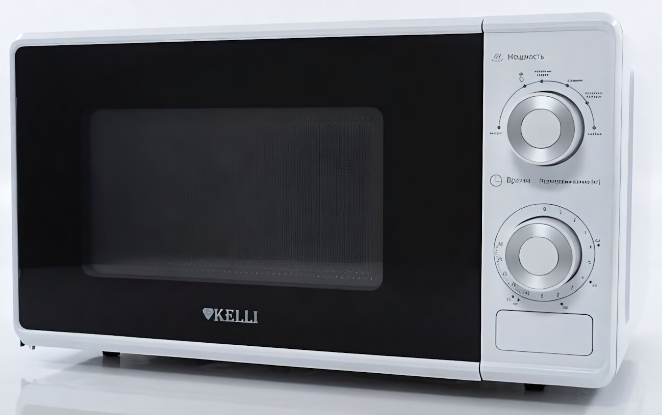 Микроволновая печь KELLI KL-5051 V, 20 л, 700 Вт, 6 режимов, разморозка, таймер, белая