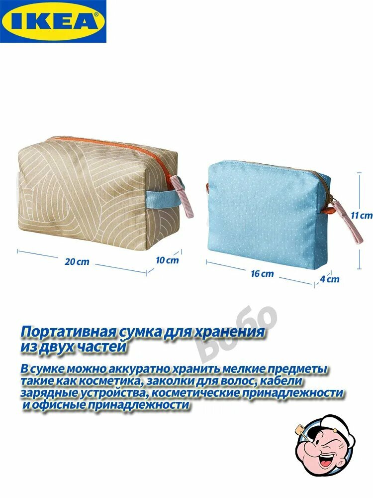 IKEA Набор косметичек