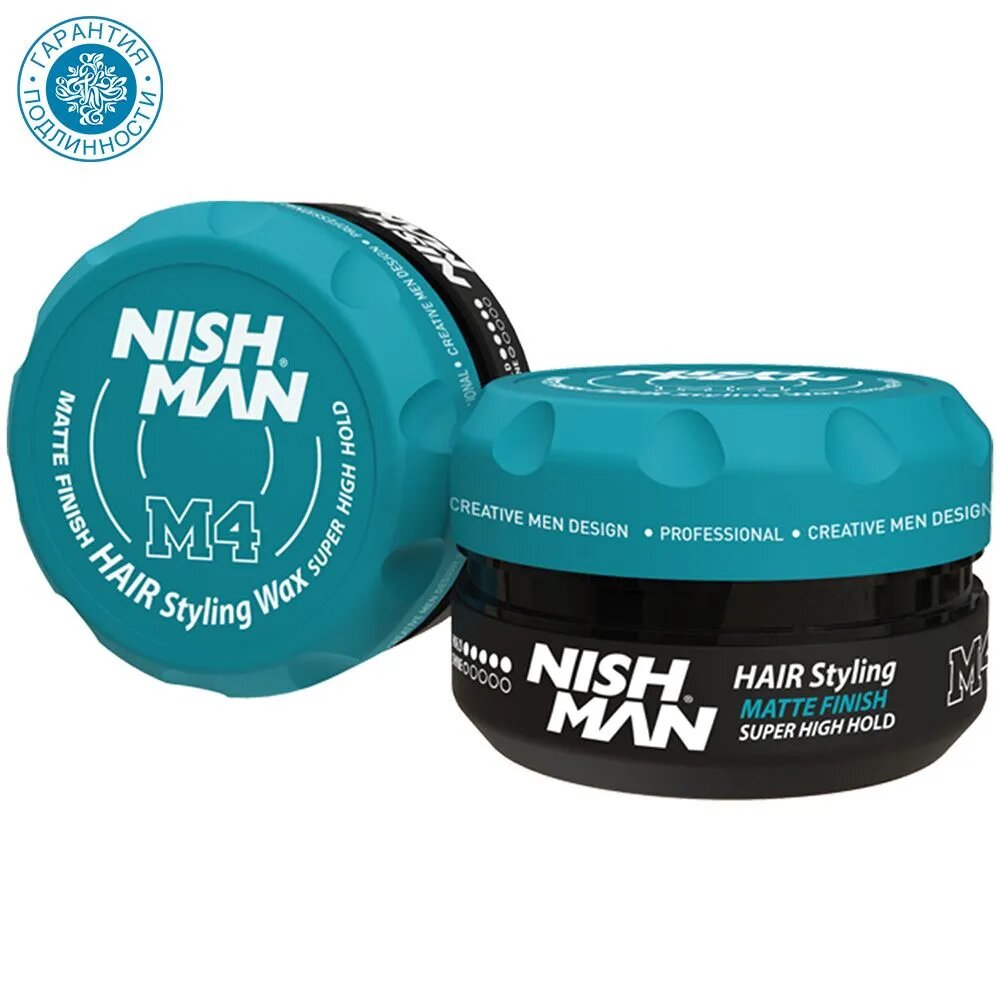 Nishman Матовая глина для волос ультра сильной фиксации M4 Super High Hold, 30 мл