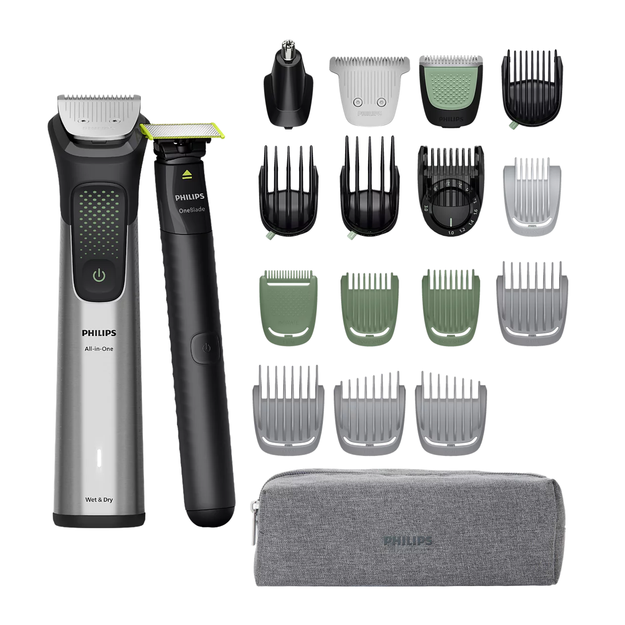 Набор для стрижки Philips All-in-One Trimmer Series 9000 MG9558/15 с OneBlade