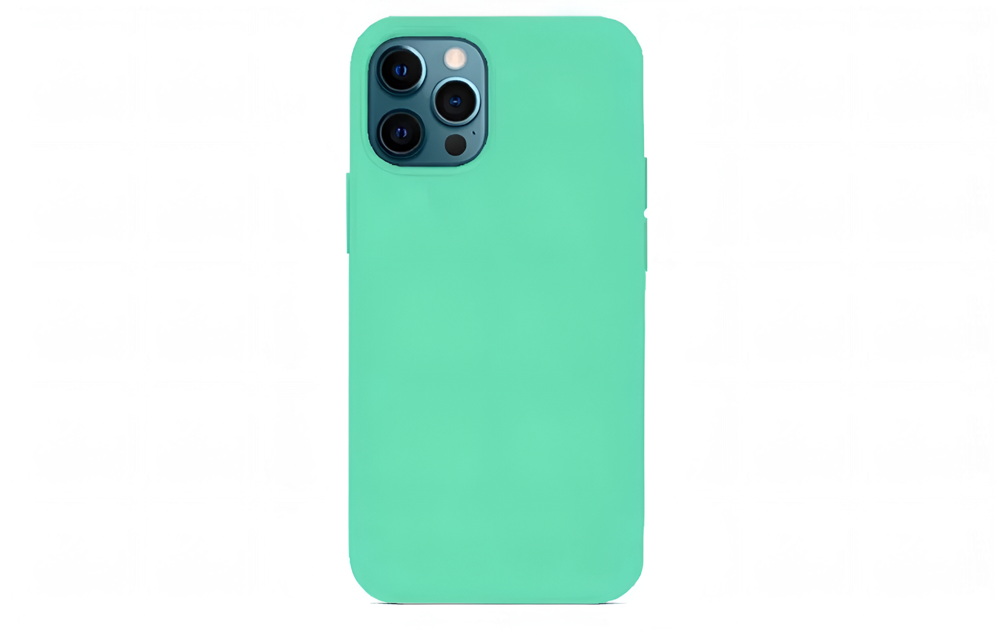 Чехол на Apple iPhone 12 Pro Max с подкладкой из микрофибры и покрытием Soft Touch, с магнитом, светло-зеленый