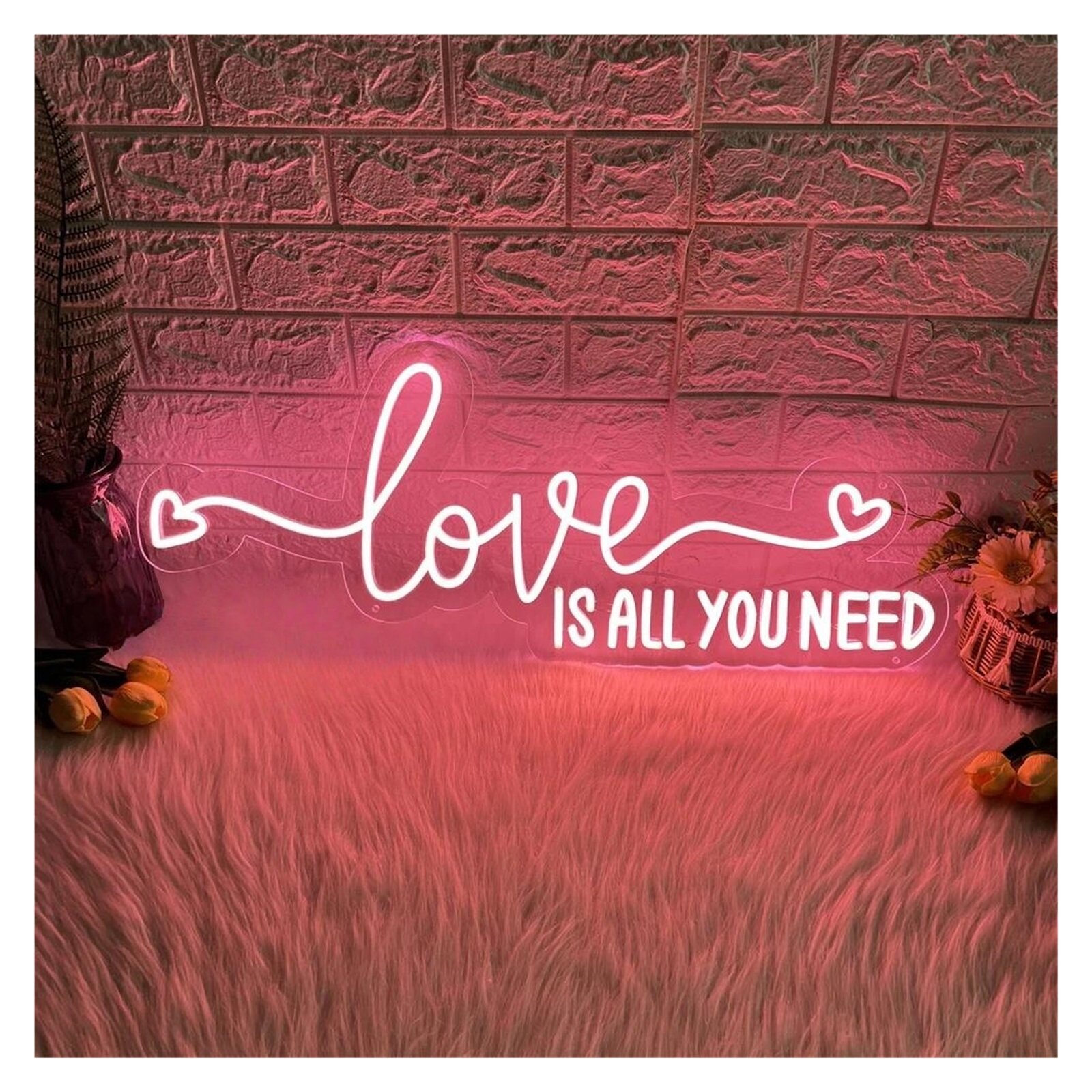 Love Is All You Need Неоновая Вывеска 55смx22см