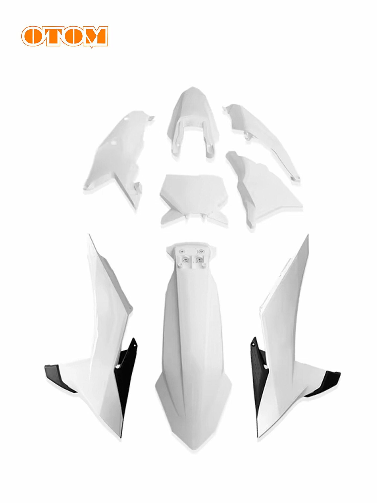Комплект пластика для мотоцикла KTM SX XC 2025-2026, белый, ПП OTOM