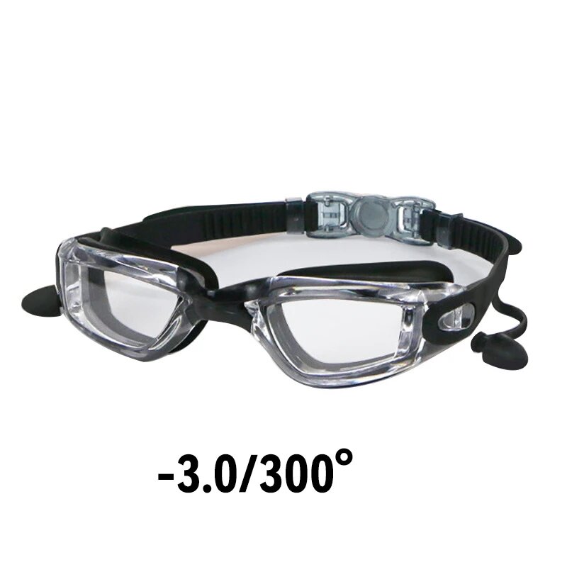 Черные плавательные очки -3.0 Degree