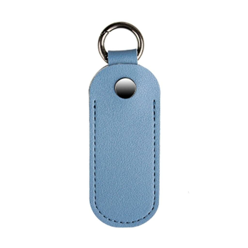 Футляр для USB-флешки из микрофибры, Серо-голубой