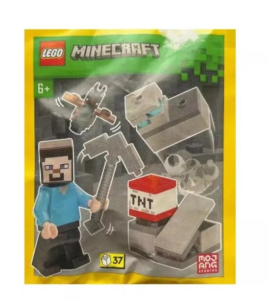 Детские строительные блоки Lego toys 662411 Minecraft, количество строительных блоков 37, рекомендуется 6+