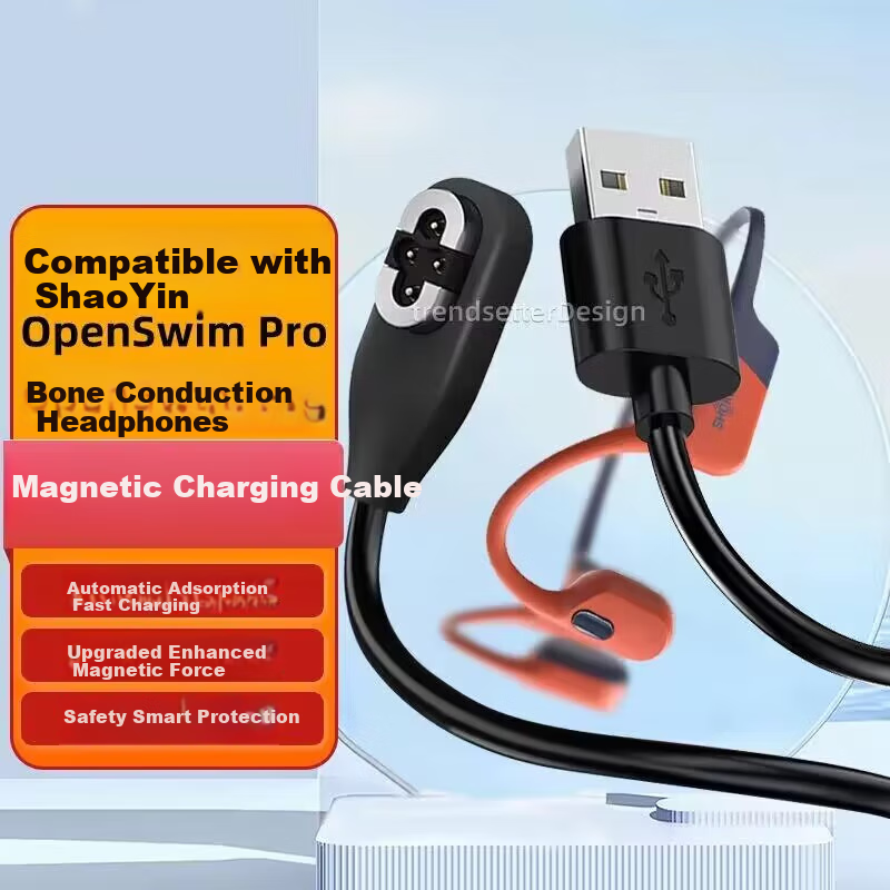 Yingqian магнитный зарядный кабель SHOKZ OpenSwim Pro для наушников S710 с костной проводимостью Черный TPE