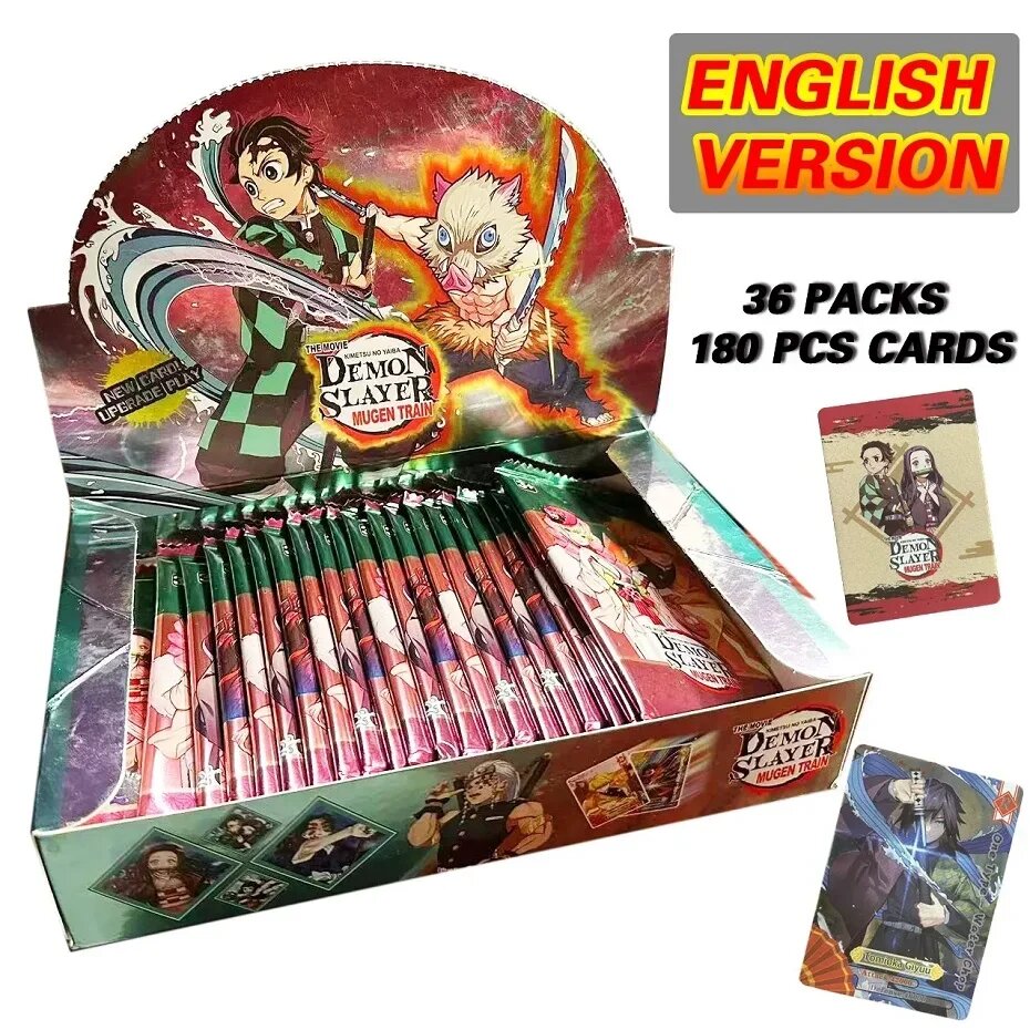 Demon Slayer Cards 36 Packs, 180 PCs (1box)