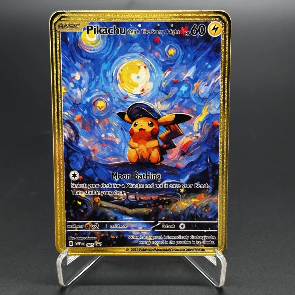 Набор для создания металлических карточек Pokemon: Пикачу, Чаризард TAKARA TOMY Card-08