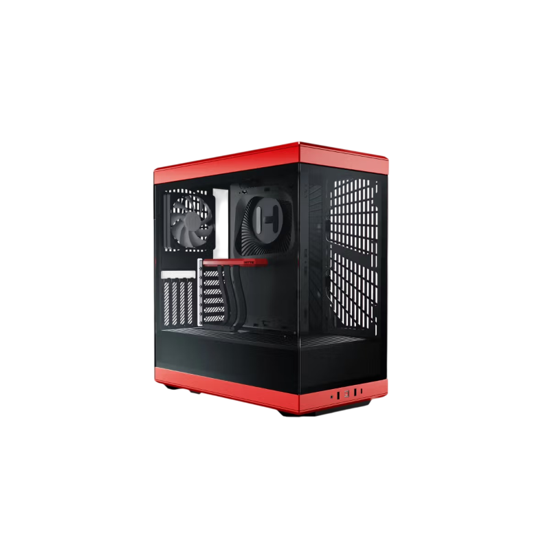 Корпус без блока Case HYTE Y40, Midi-Tower, TG, no fans, 2xUSB-A 3.2, 1xUSB Type-C, ATX, mATX, mITX Black Cherry CS-HYTE-Y40-BR