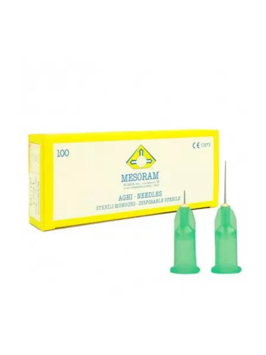 Иглы для мезотерапии 33G 0,2 х 4 mm MESORAM HYPODERMIC NEEDLES - AGHI IPODERMICI, 100 шт