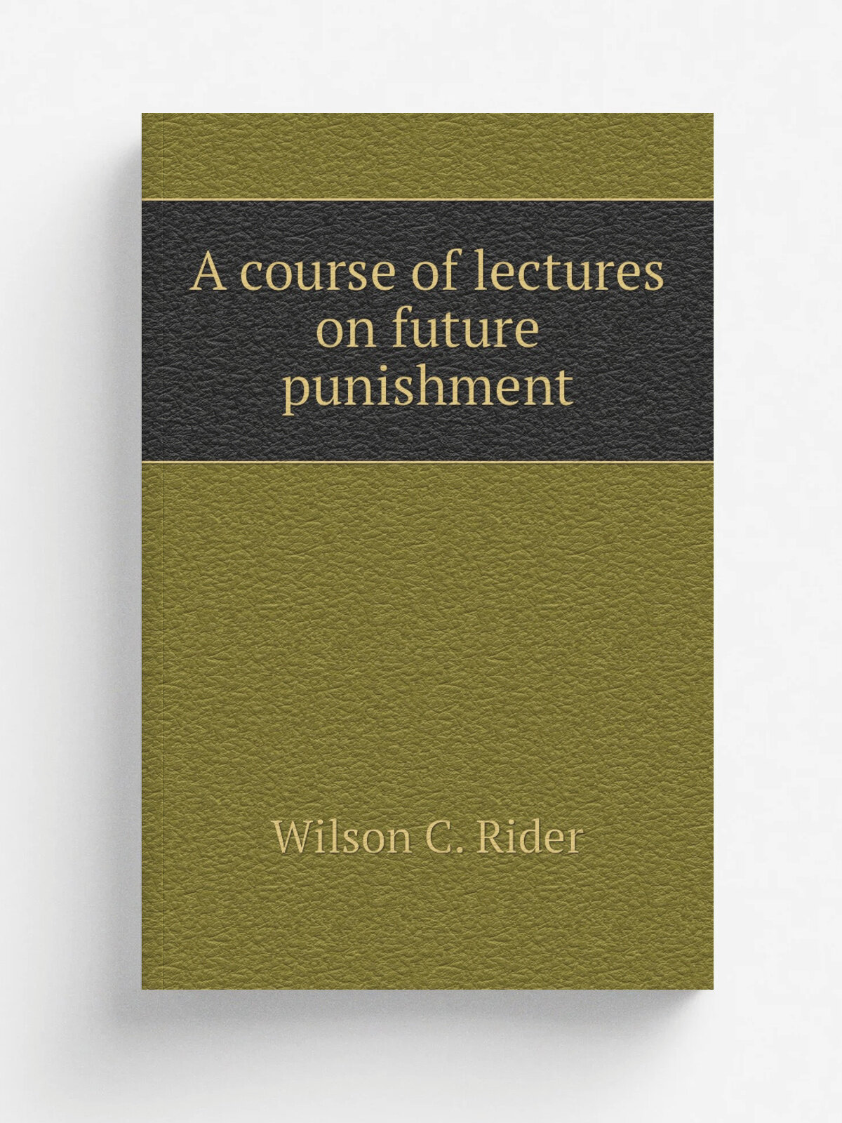 A course of lectures on future punishment