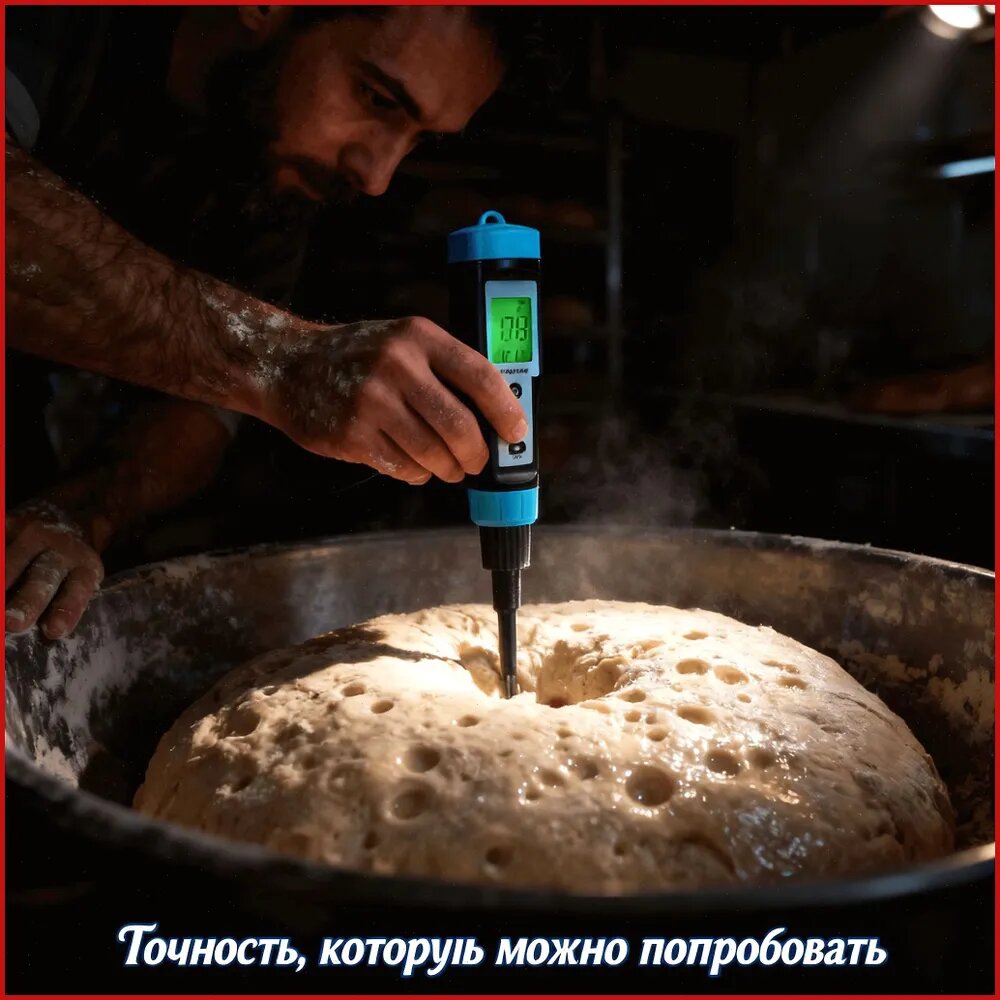 Высокоточный PH метр для еды, воды, почвы, теста, сыра, мяса цифровой тестер кислотности с температурным датчиком, универсальный анализатор PH 0.00-14.00PH