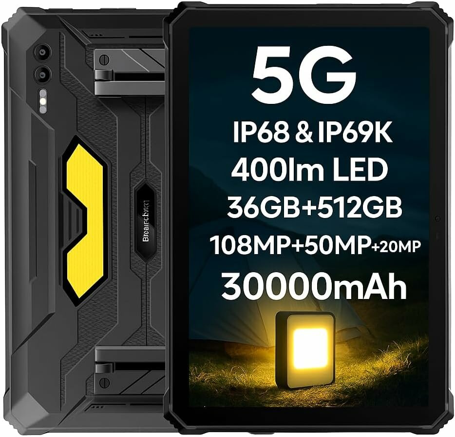Blackview Active 10 Pro, 10,95 дюйма, 12 ГБ 512 ГБ, 30000 мАч