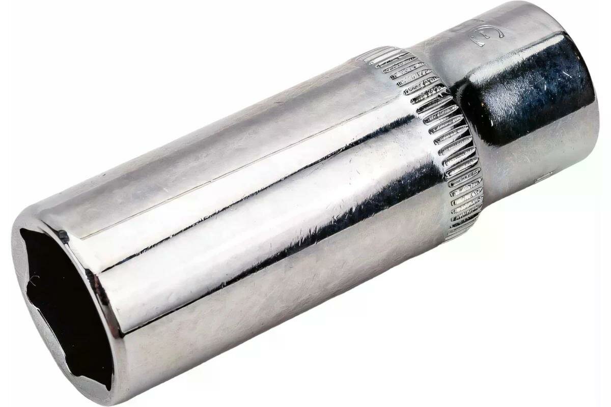 Головка торцевая 13мм 1/4" 6-гранная глубокая L -50мм эврика ER-90310