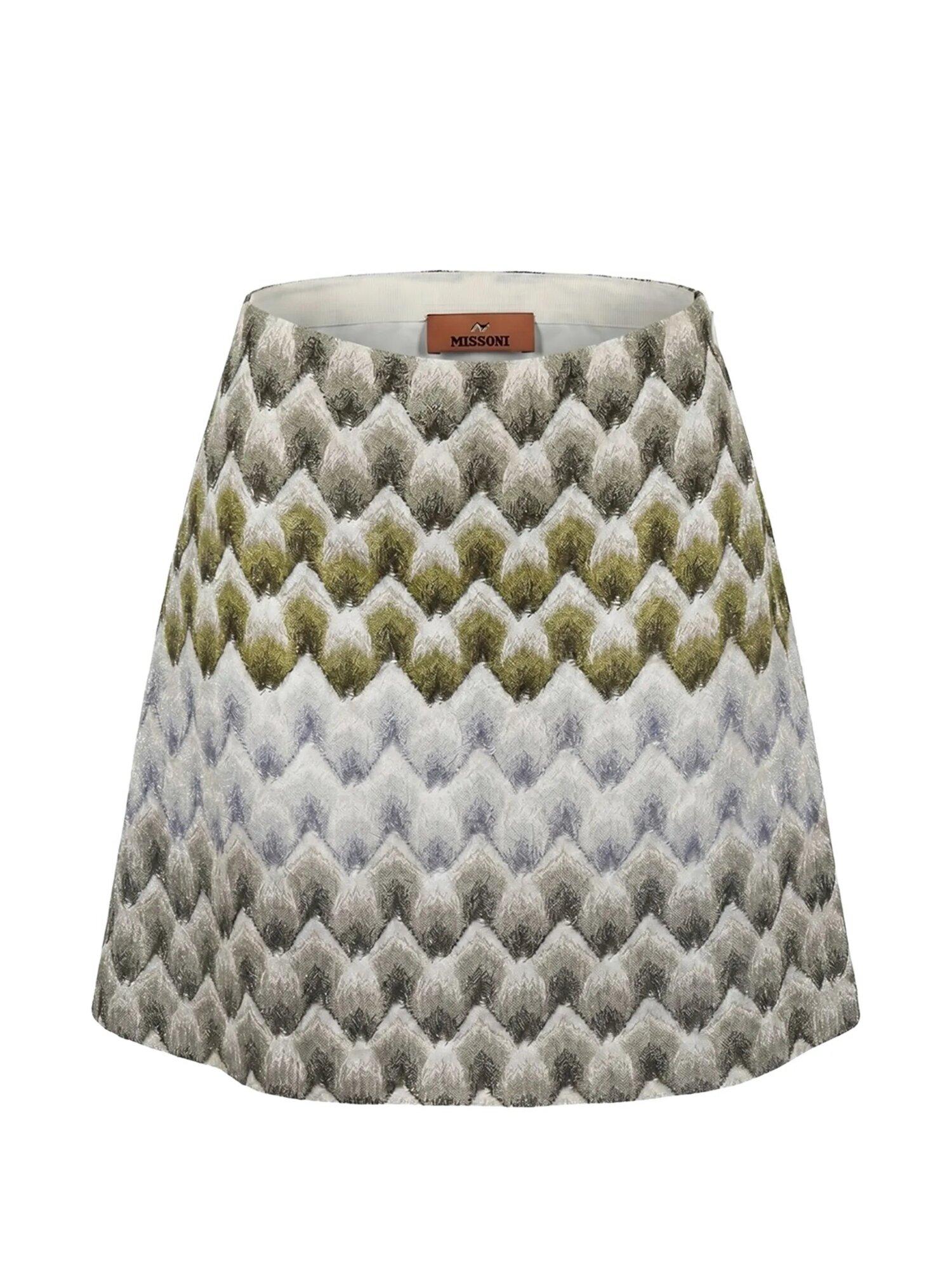 Юбка Zigzag-knit A-line mini skirt