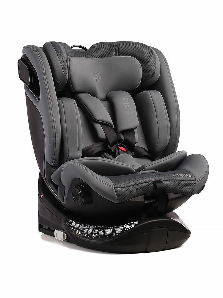 Автокресло Peppy Solo 0-36 I-Size 40-150 см (Grey) серый