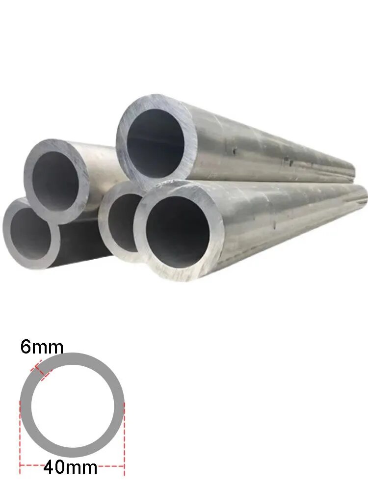 Труба алюминиевая круглая 40x6x500мм 1шт