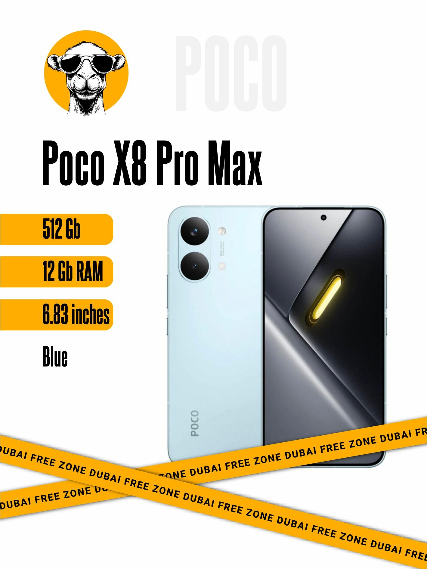 Смартфон Poco X8 Pro Max 12/512Gb Blue