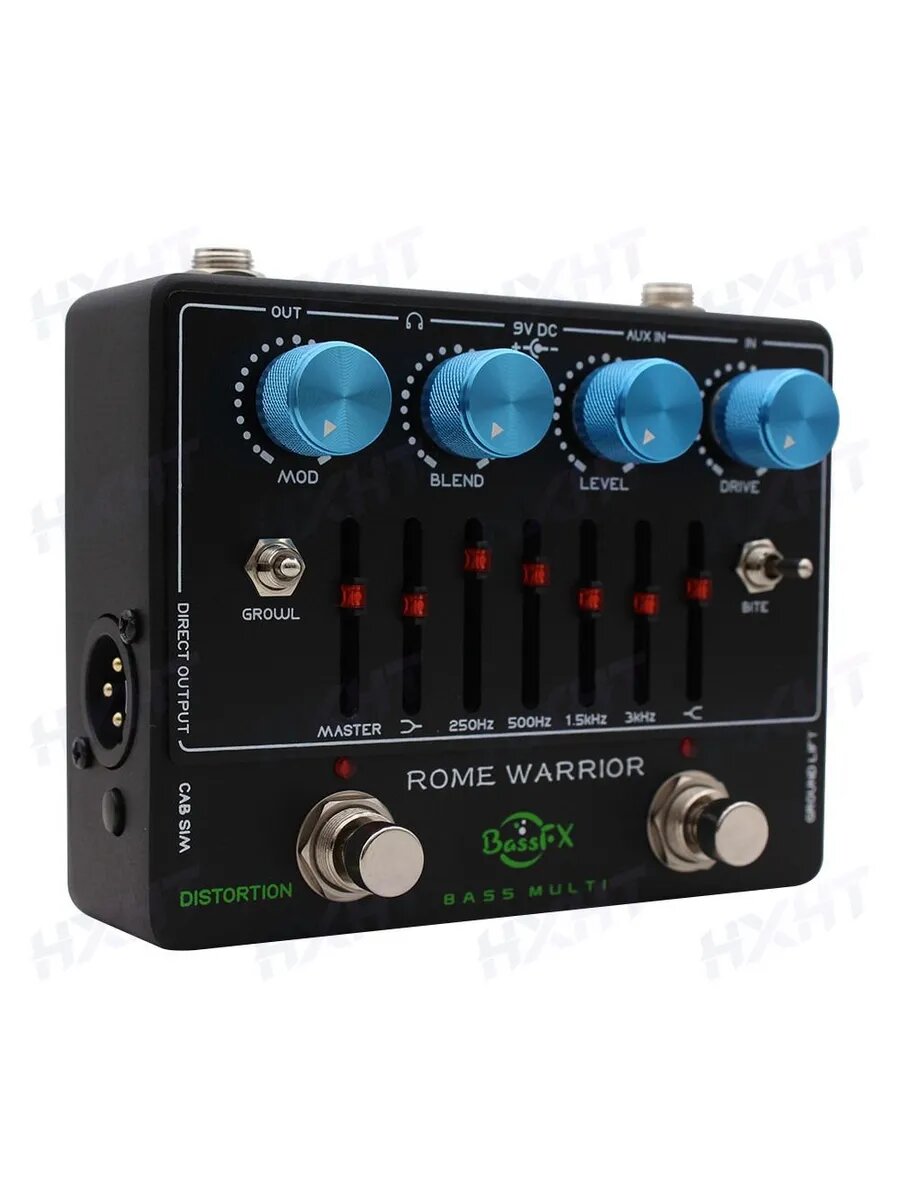FANMUZK ROME WARRIOR Bassfx Педаль Эффектов Для Бас-Гитары