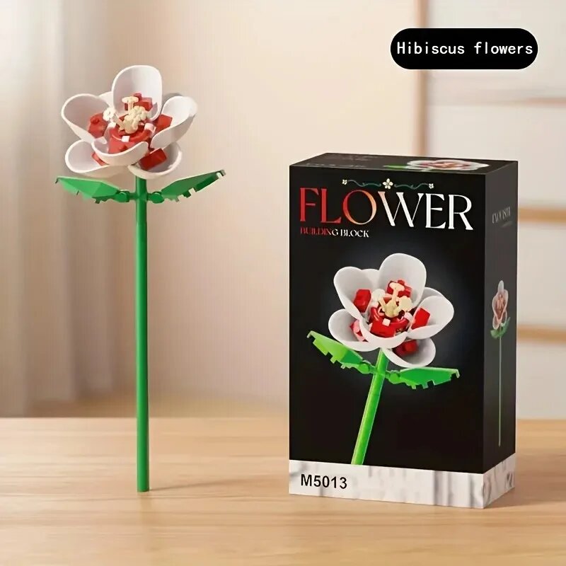 Блочный конструктор искусственные цветы With Box-M5013