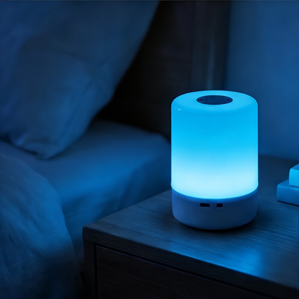 Портативная светодиодная лампа с сенсорным управлением, USB-C зарядка, регулировка яркости 30–100%, 3 цветовых режима (тёплый, холодный, нейтральный), для спальни, кемпинга и рождественского декора, многоцветная, 1 шт.