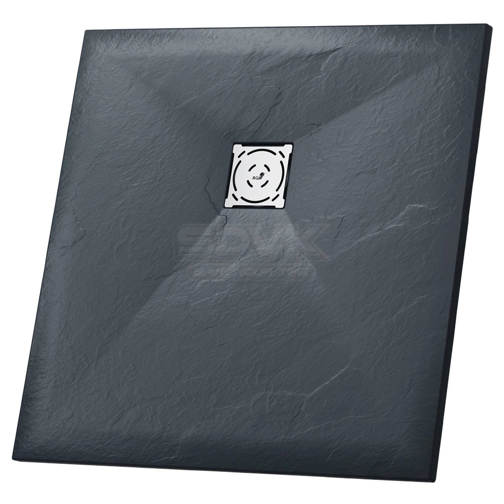 Душевой поддон из искусственного камня RGW STT ST-0088G 16152088-02 80×80x2,5 графит