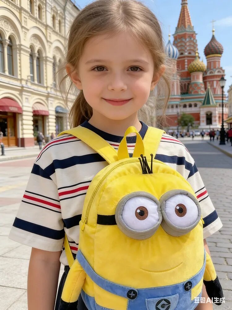 Рюкзак Миньон детский для мальчика и девочки, средний (20-30 л), желтый — фото 1