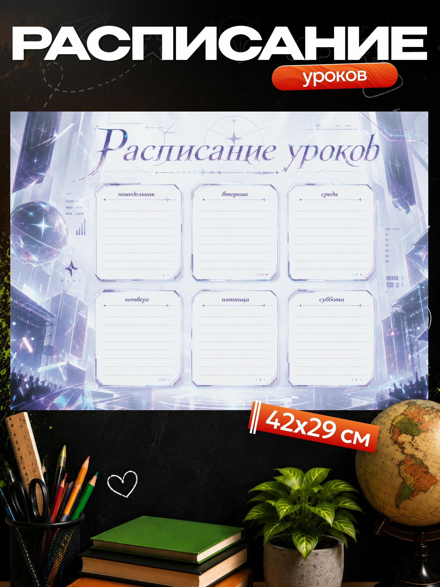 Расписание уроков Alien Stage