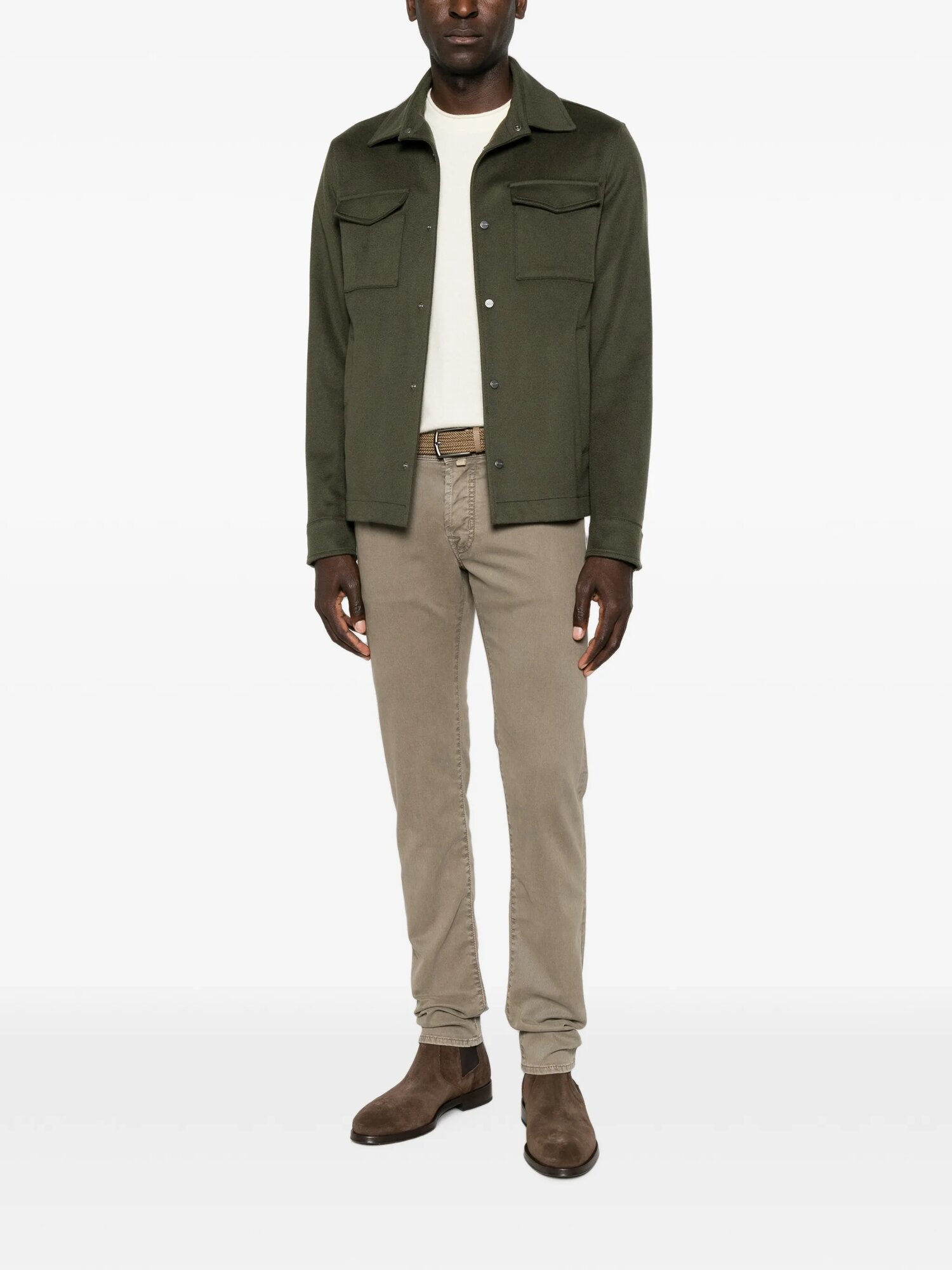 Брюки Jacob Cohen Nick logo-patch five-pocket trousers, размер 31 — фото 1