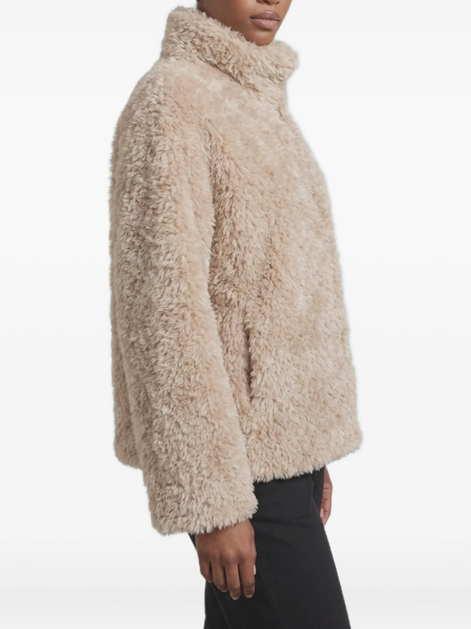 Куртка Herno Faux-fur stand-up collar jacket, размер 42 — фото 1