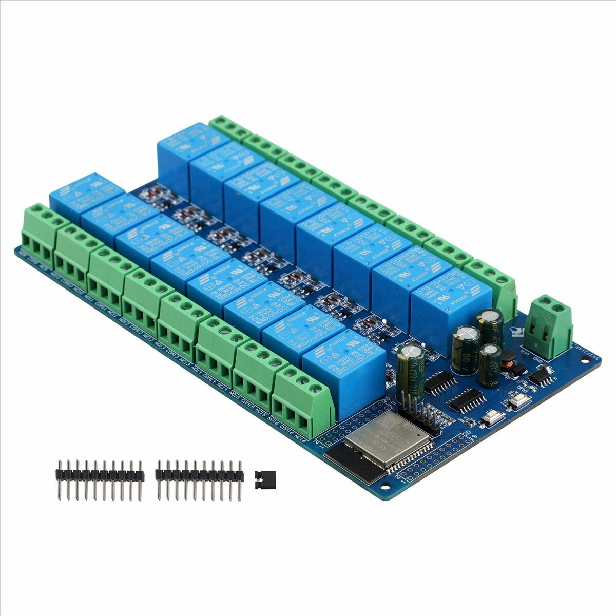 16-Канальный Релейный Модуль DC5-12V, Блок Питания ESP32, Макетная Плата реле 16 каналов питание ESP32