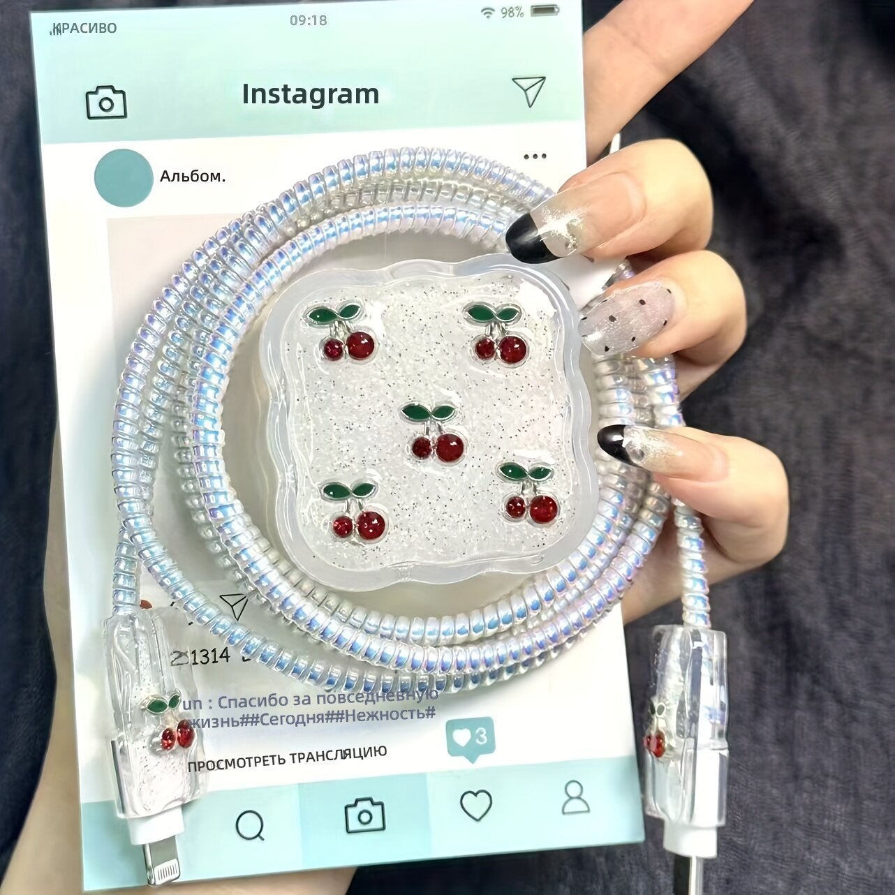 Чехол с бантом для iPhone 17 Pro/17 Pro Max, 5-предметный набор, 3D эпоксидная смола, утолщенный, противоударный, стиль INS, цвет красная вишня