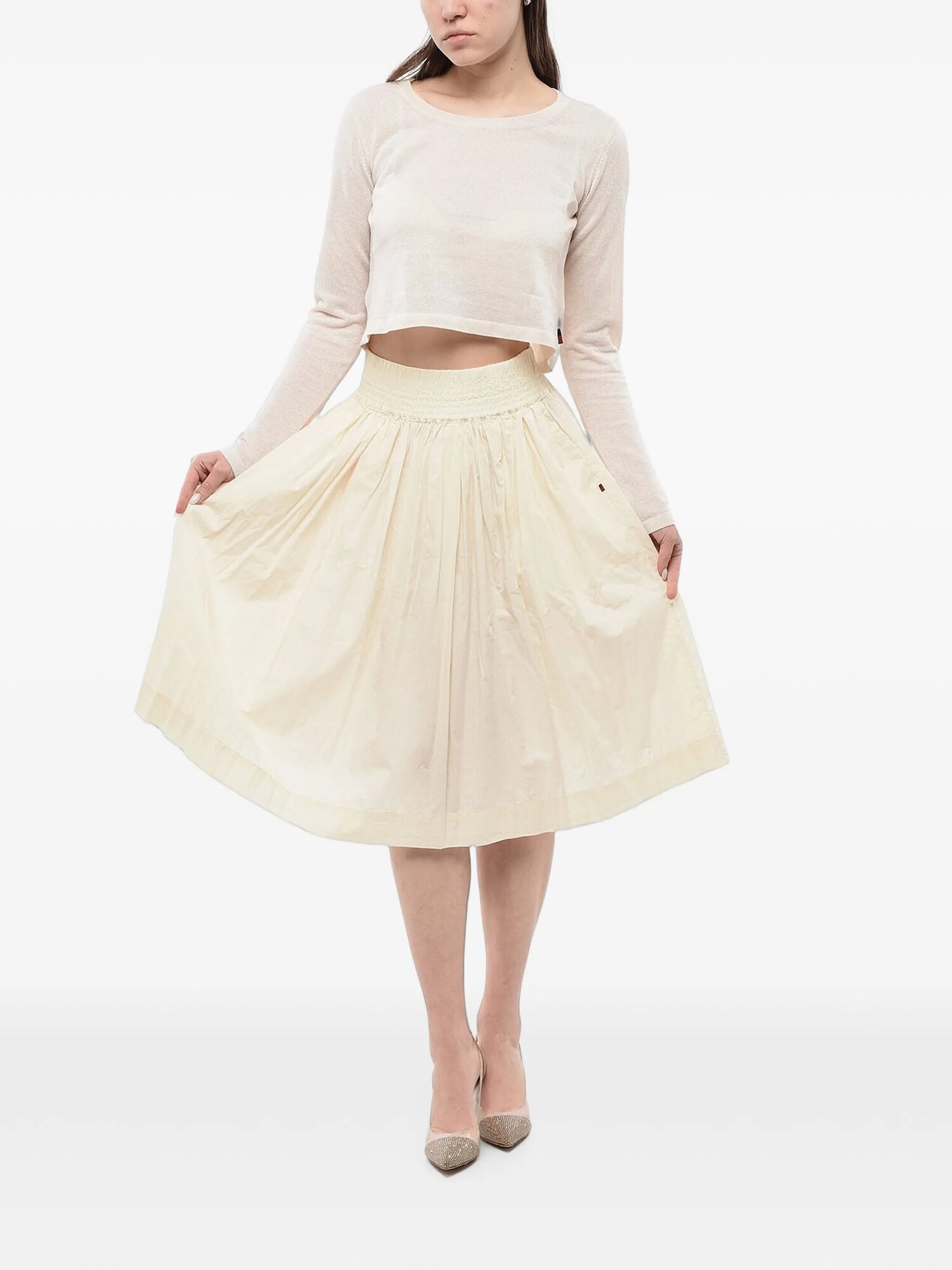 Юбка Woolrich Pleated flared midi skirt, размер 40 — фото 1