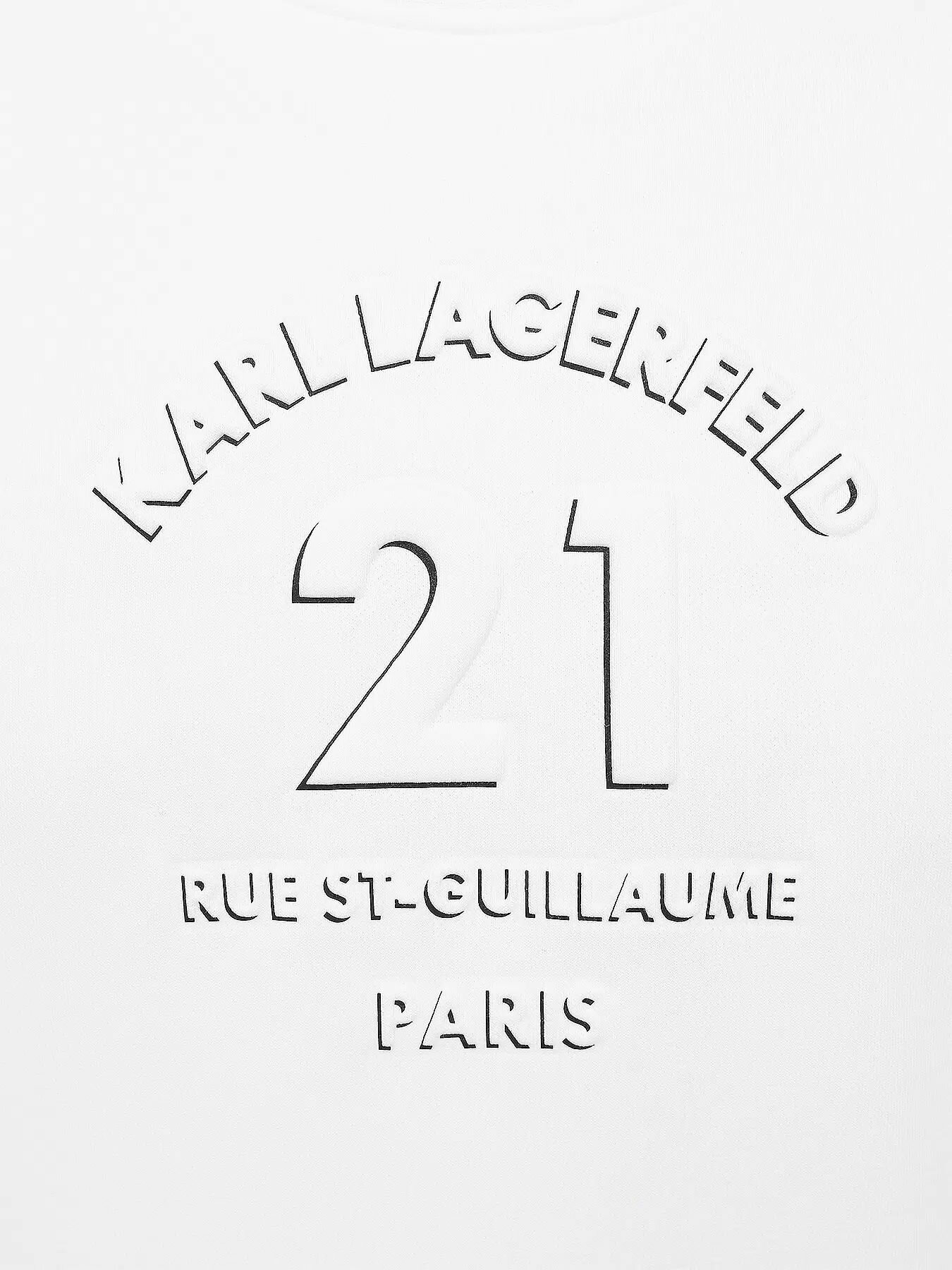 Свитшот Karl Lagerfeld, размер XXL, , белый — фото 1