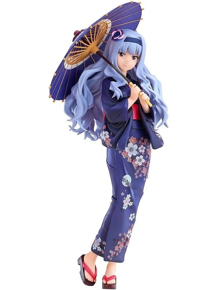 Фигурка FREEing Series Action Figures THE IDOLM@STER Takane Shijou Yukata Ver - 8.1 Inches (Изысканная детализация, традиционное юката, с зонтиком, подставка в комплекте)